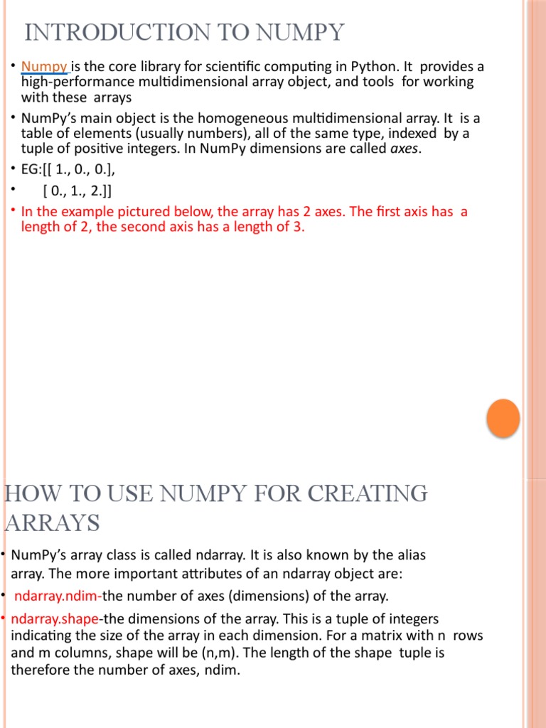 Numpy Pdf Computer Science Mathematics 