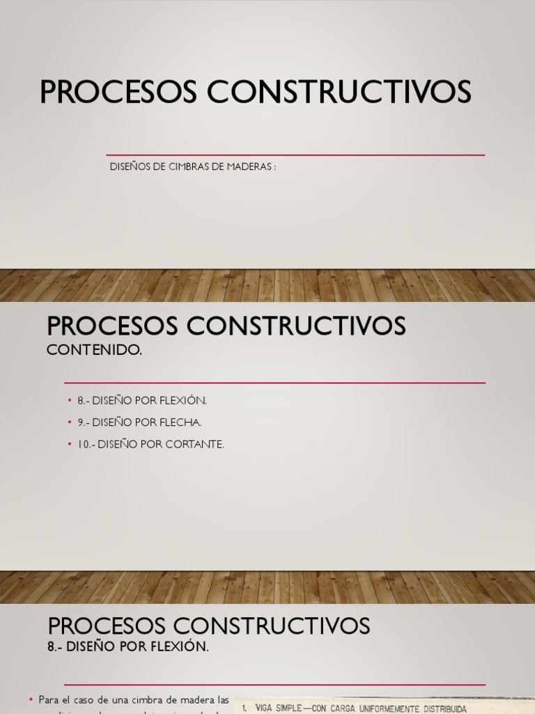 Procesos Constructivos Presentacion 2 | PDF | Doblar | Viga (Estructura)
