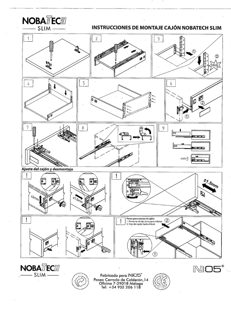 1-Montaje Cajón Slim | PDF