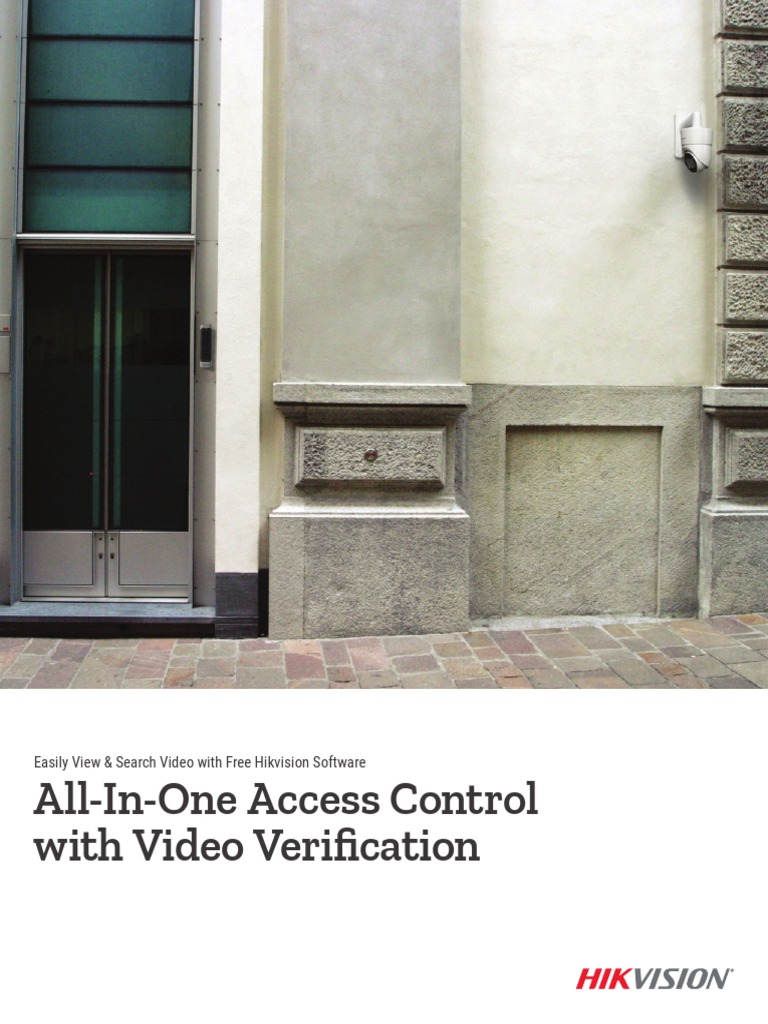 Access Control Video Verification Us V1 2 Pdf Access Control
