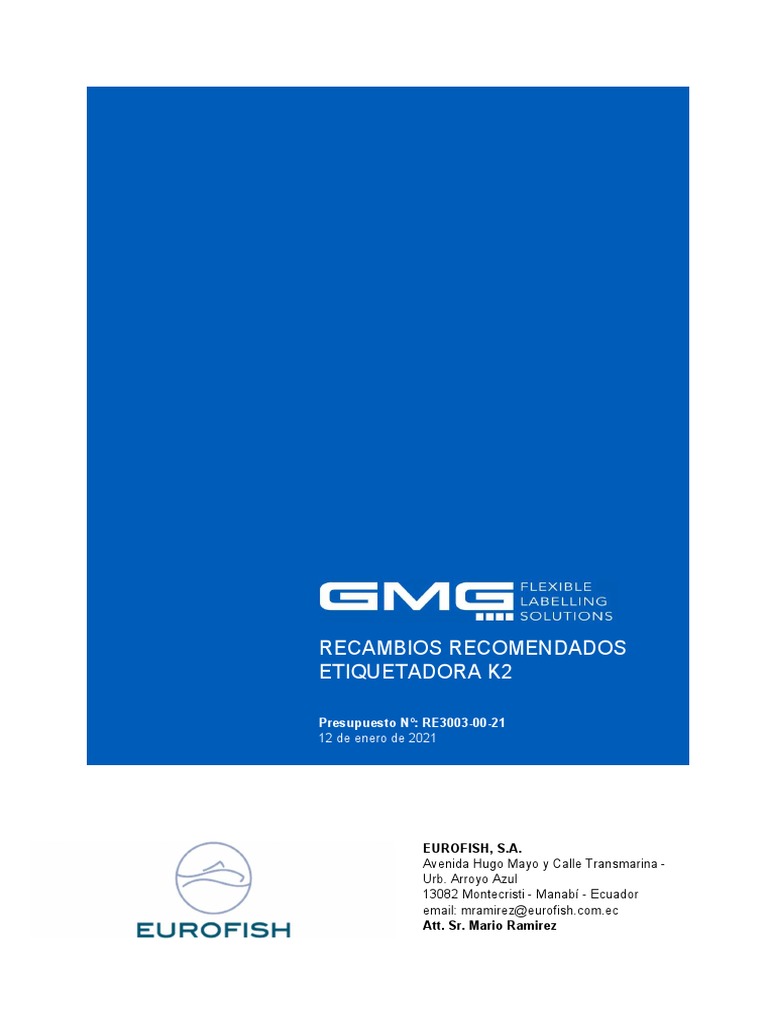 Eurofish - Re3003 00 21 | PDF