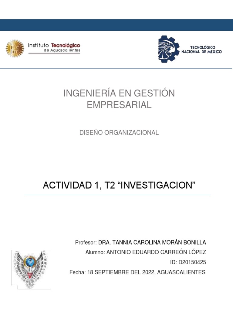 Carreon Lopez Antonio Eduardo, Tema 2, Act.1 | PDF