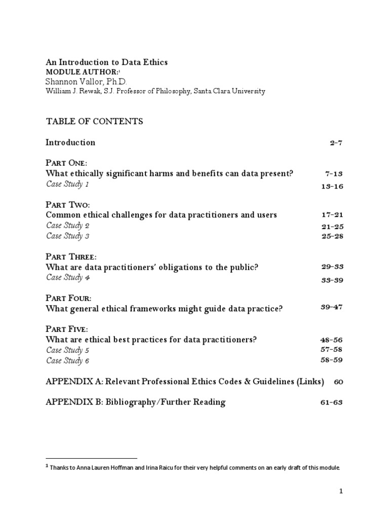 Intro To Data Ethics | PDF | Big Data | Analytics