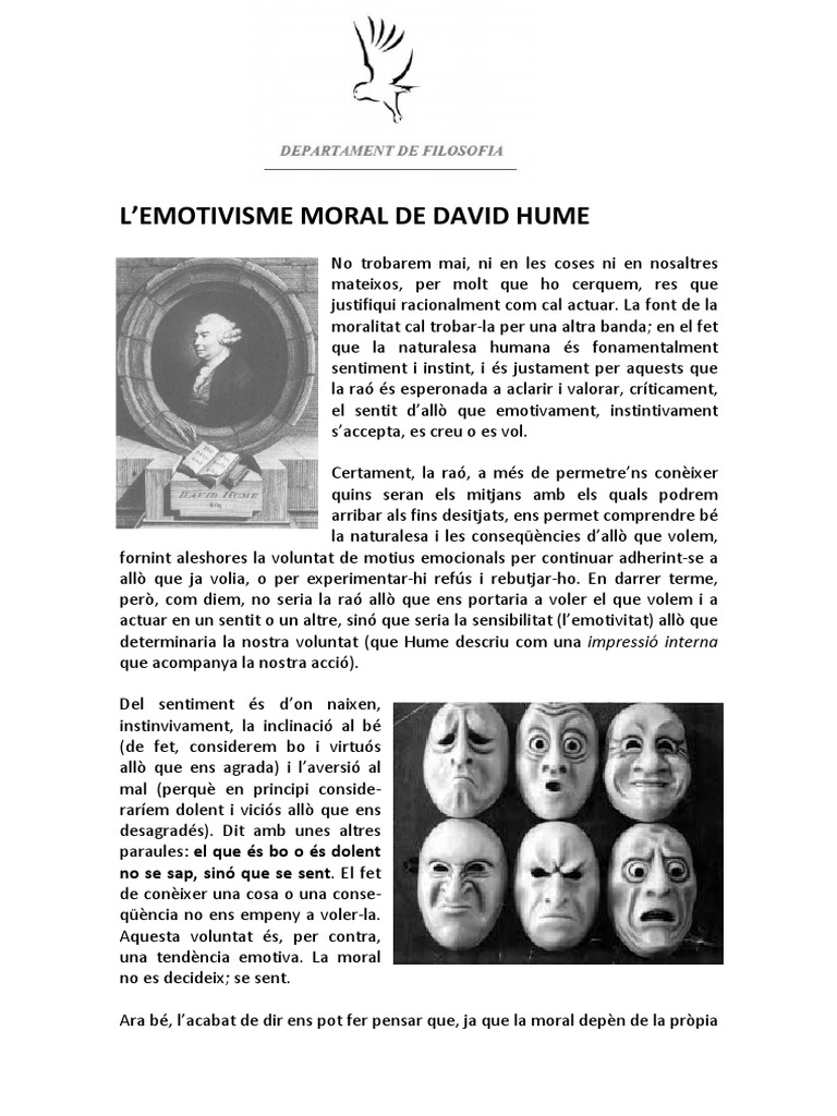 Hume. Pensament Moral | PDF