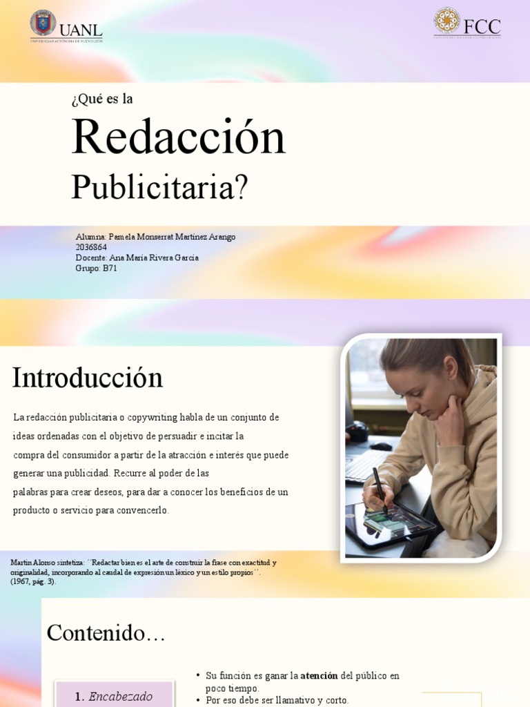 Que Es La Redacción Publicitaria | PDF | Publicidad | Comunicación