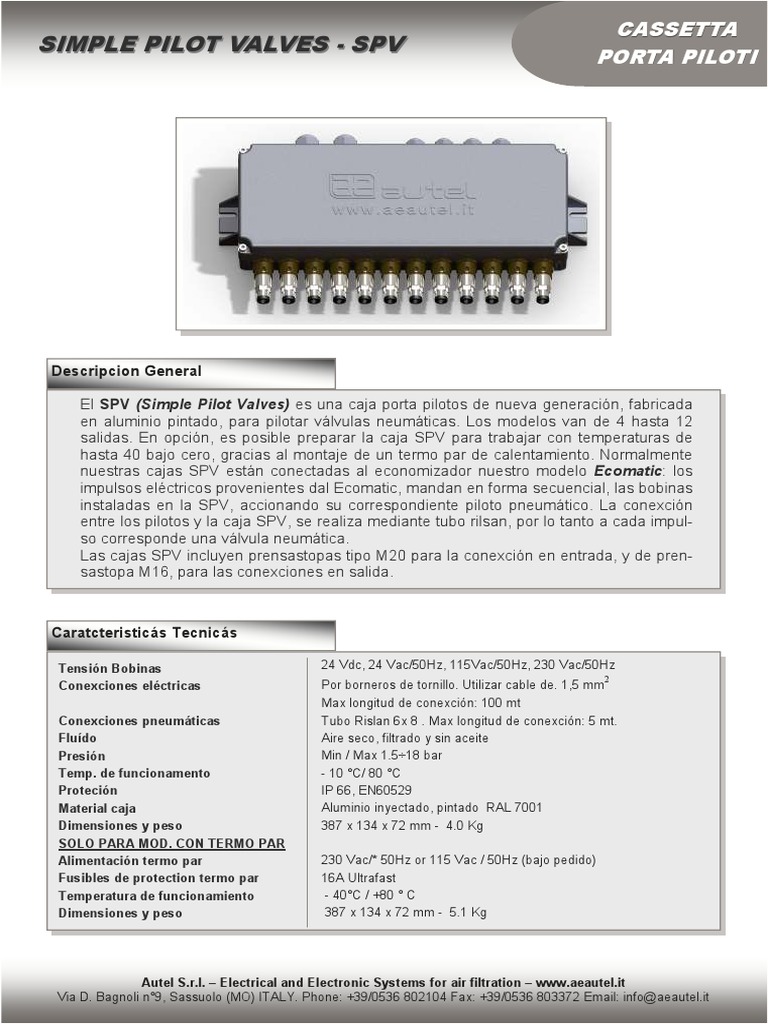 SPV cajas porta pilotos | PDF | Ingeniería mecánica | Bienes manufacturados