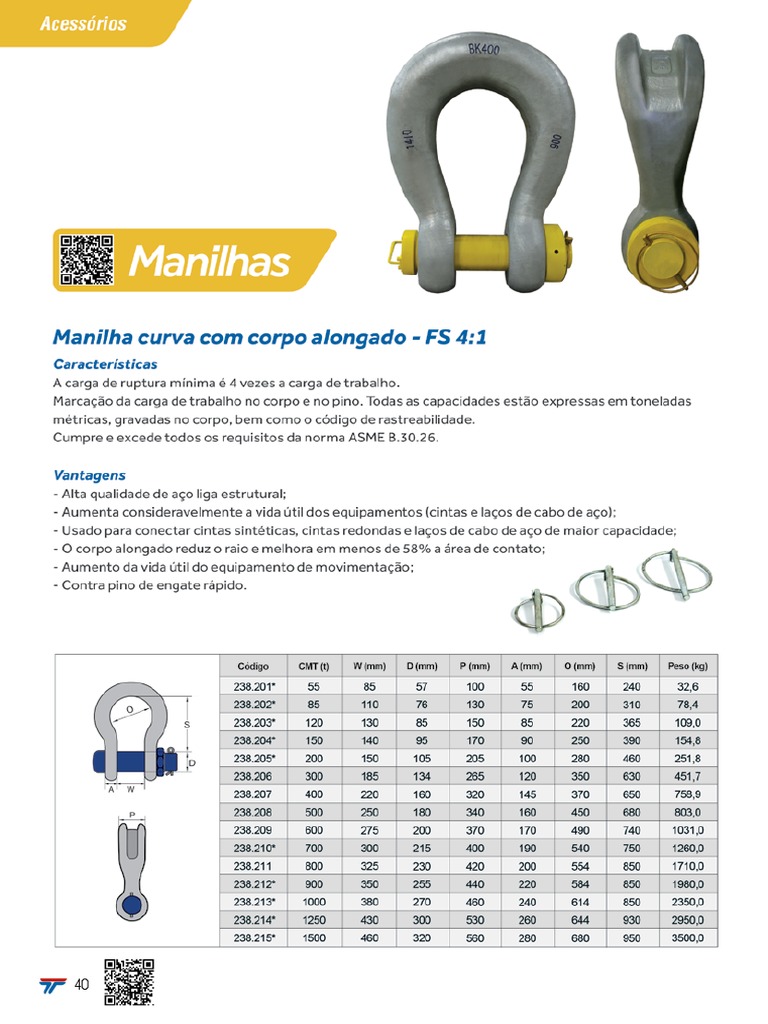 Catalogo Manilhas | PDF