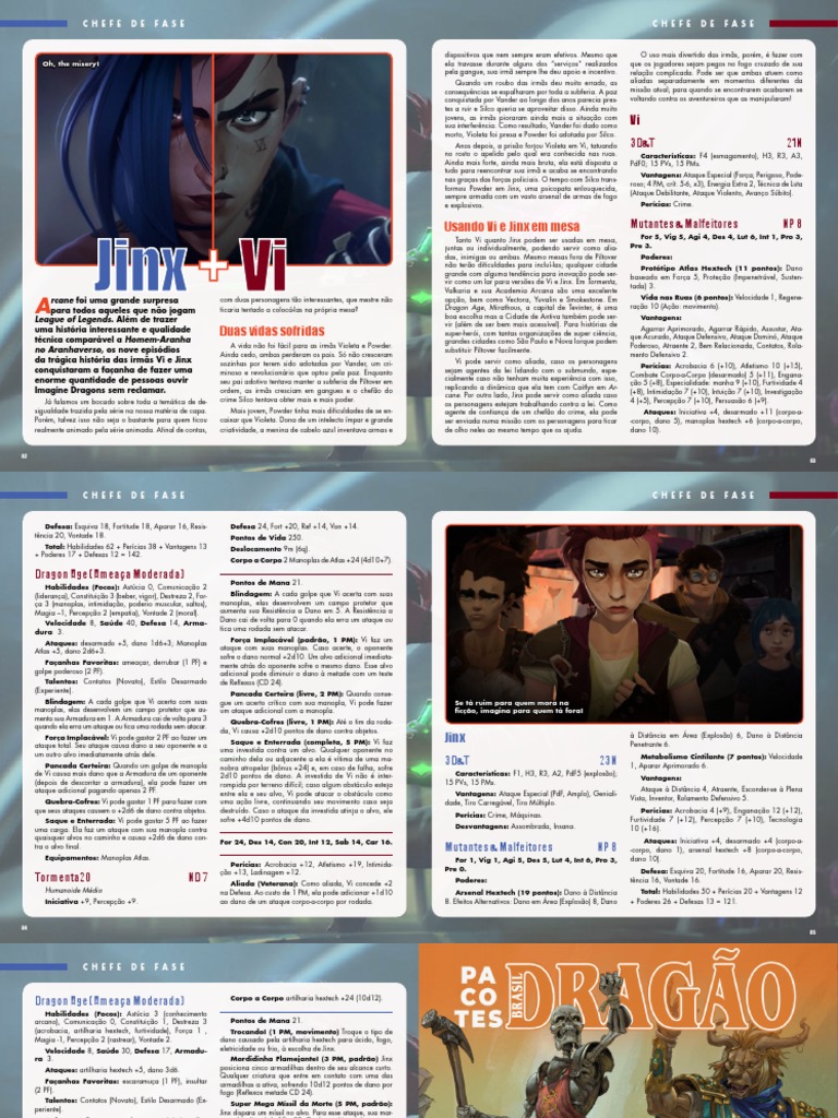 DB #174 - Vi e Jinx, de Arcane | PDF