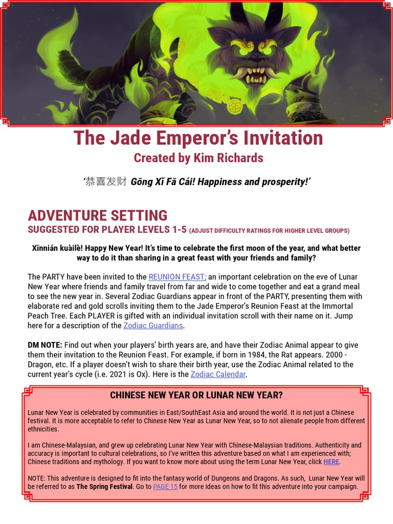 The Invitation to Chaos: Celebrating the Lunar New Year at the Jade ...