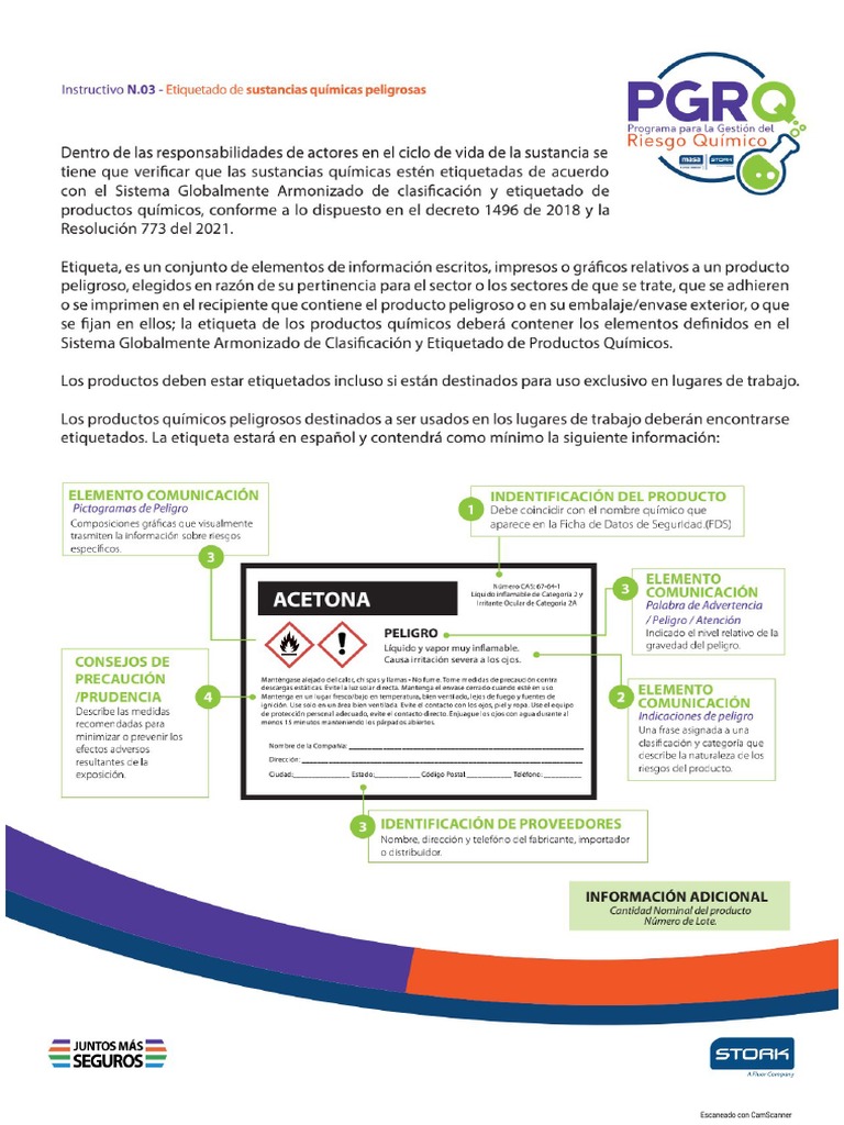 25 10 2022 Etiquetado De Sustancias Químicas Pdf