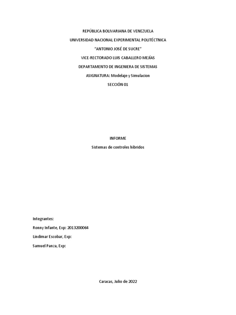 Sistema Hibrido | PDF