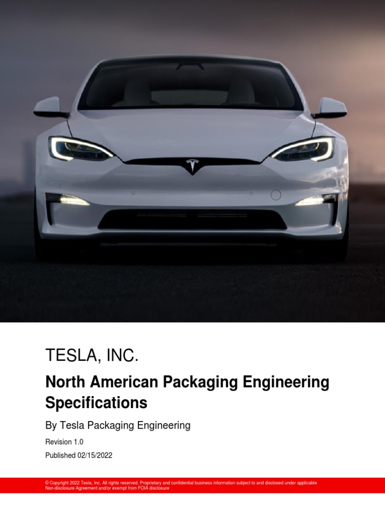 North American Packaging Engineering Specifications 1.0 | PDF ...