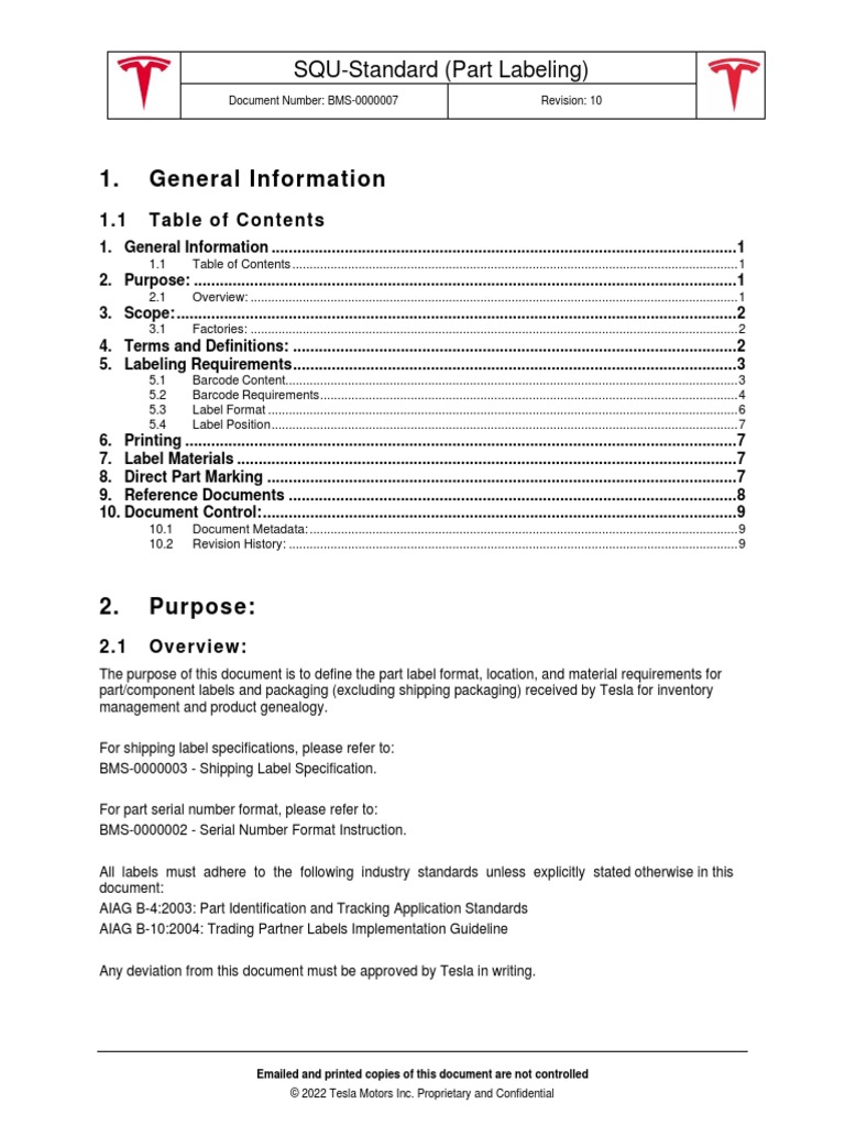 Part Labeling Specification | PDF | Barcode | Specification (Technical ...