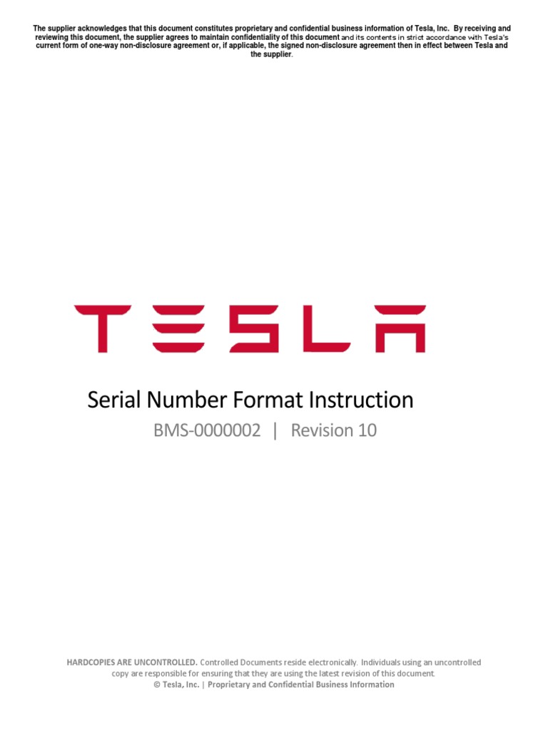 Serial Number Format Instructions | PDF | Specification (Technical ...