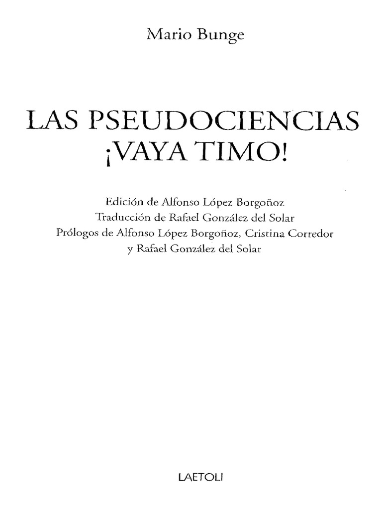Las Pseudociencias Vaya Timo Pdf