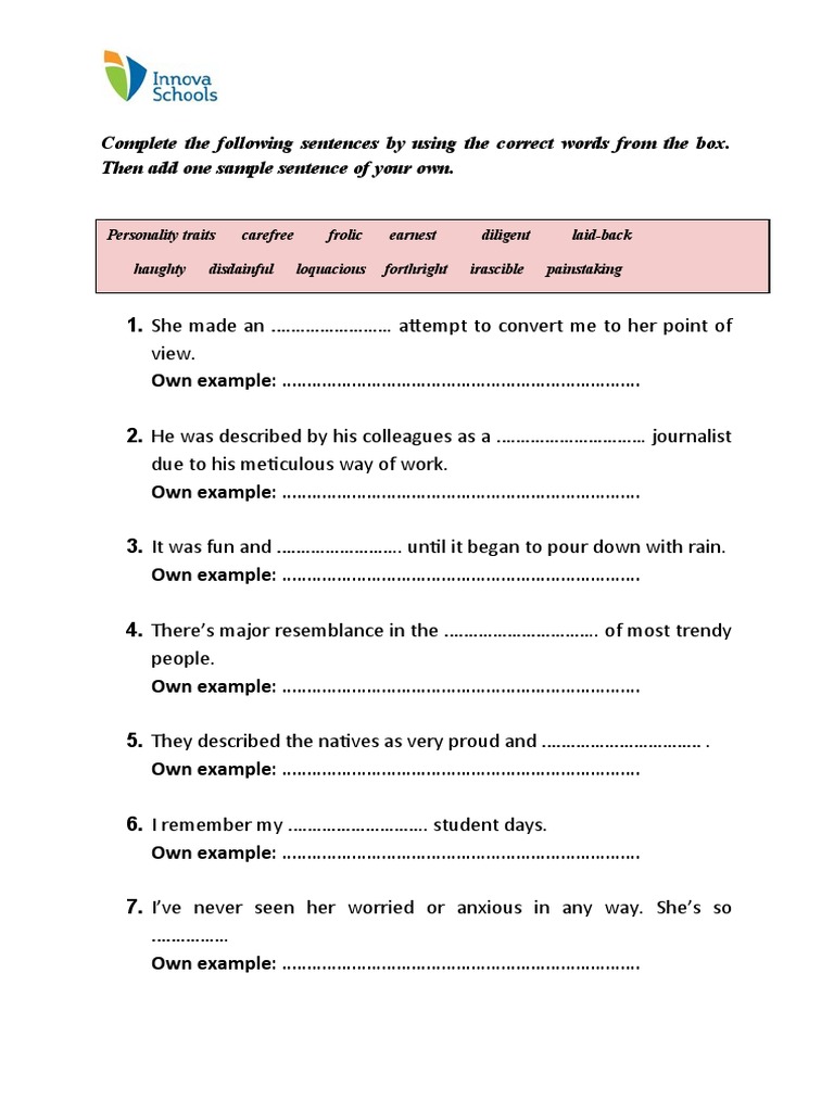 Activity 3 - Vocabulary Practice-5 | PDF