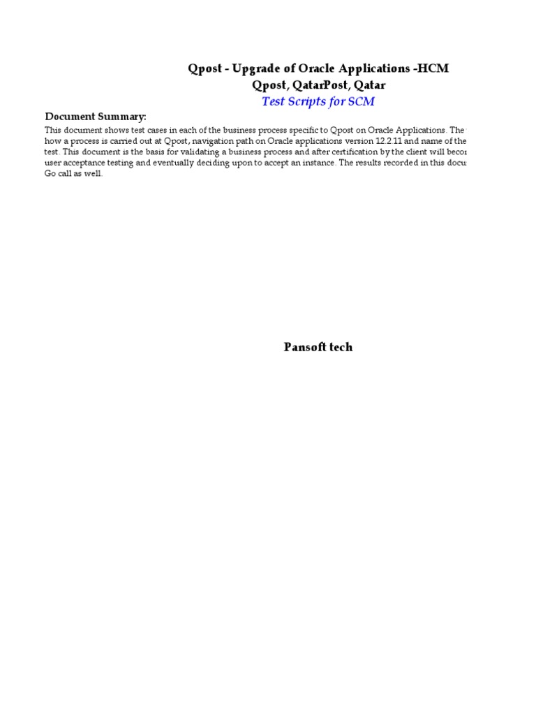 Test Script Scm Pdf Inventory Computing 0744