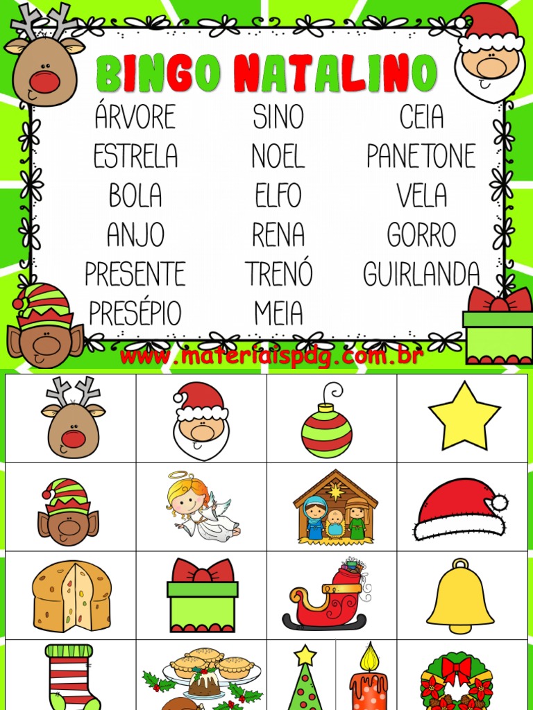 Bingo Natalino | PDF | Natal | Comemorações de dezembro