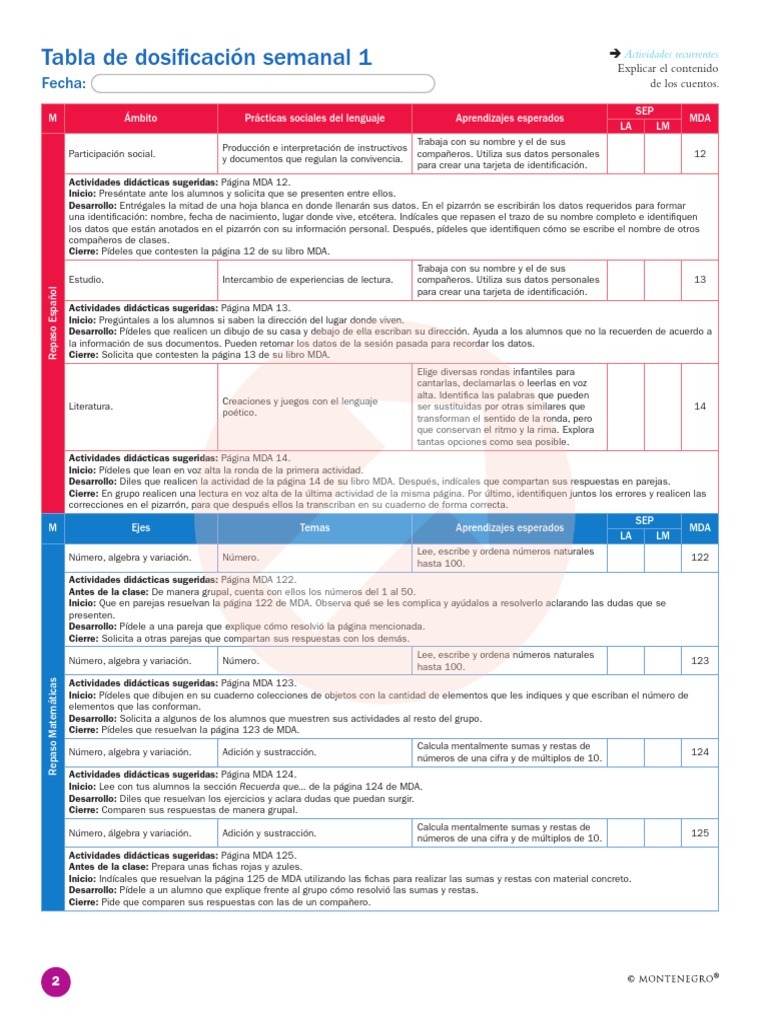 PDC 2 | Descargar gratis PDF | Salón de clases | Sustracción
