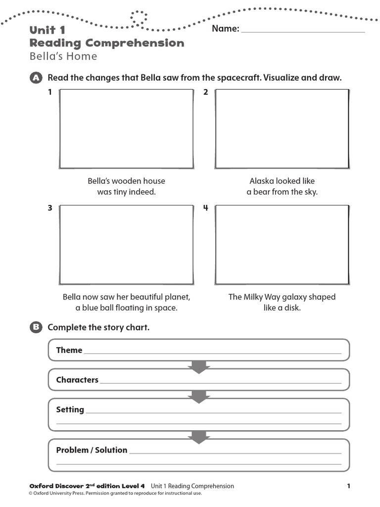 OD2e L4 Reading Comprehension WS Unit 1 | PDF | Planets | Universe