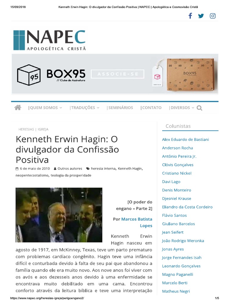 Confissão Positiva - Kennth Hagin | PDF