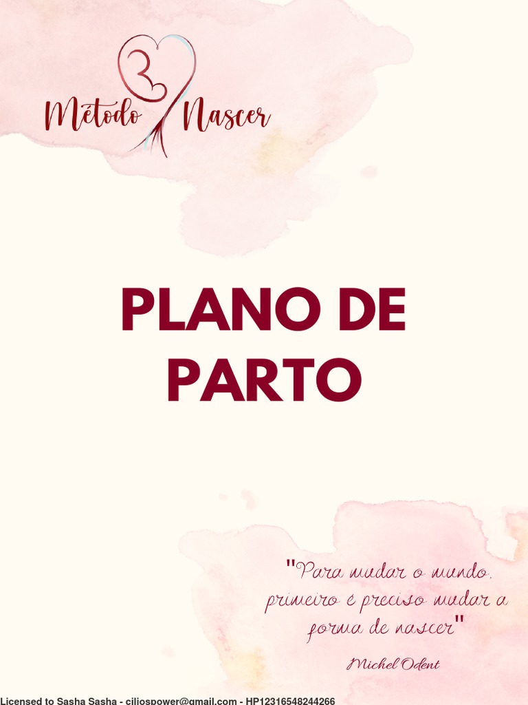 Plano de Parto Normal | Download Free PDF | Parto | Gravidez