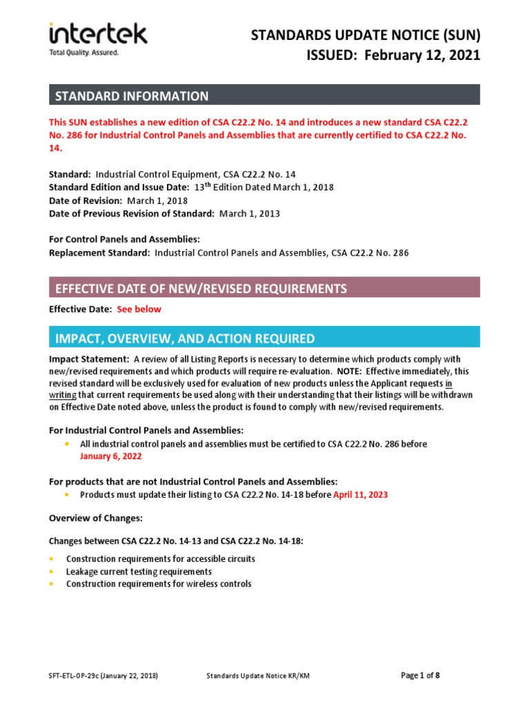 CSA C22 2 No 14 Rev 3 1 2018 ED 4 11 2023 | PDF | Electrical Wiring ...