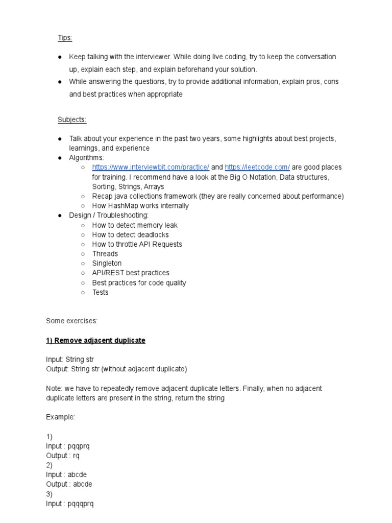 Ebay Interview | PDF | Computing | Computer Programming