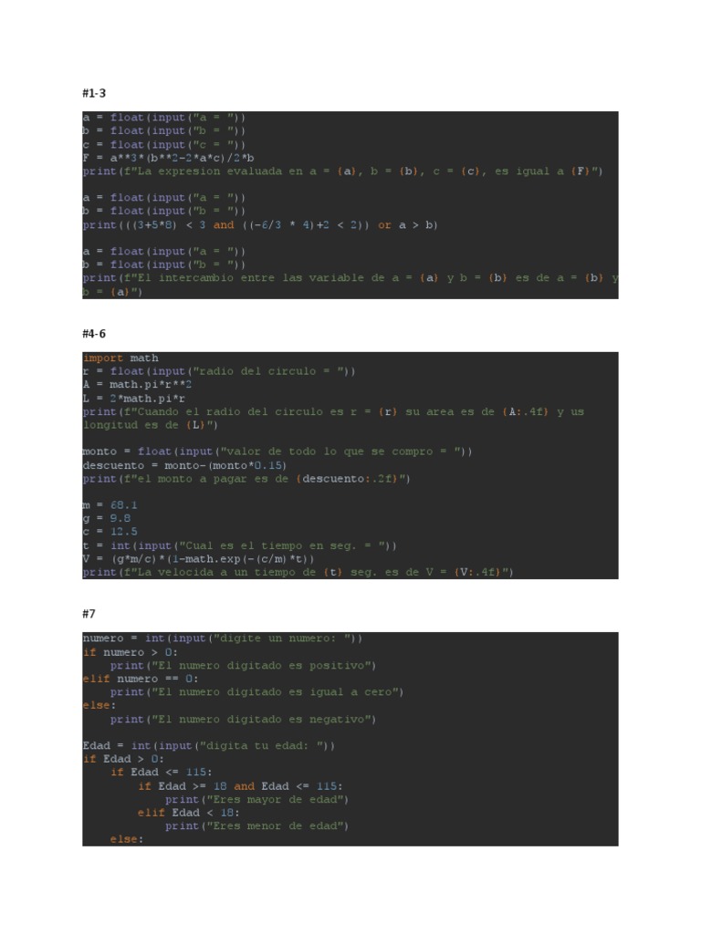 Ejercicios | PDF | Celsius | Fahrenheit