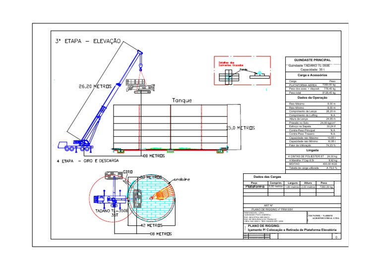 Plano de Rigging PLATAFORMA PARTE 2-A.06 2º A3 | PDF