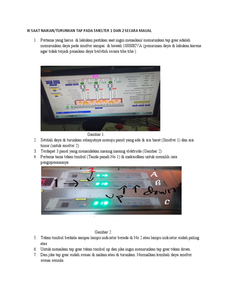Ik CCR Saat Naik Dan Turunkan Tap Secara Manual | PDF
