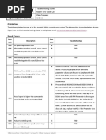 Cybex Error Codes | PDF | Random Access Memory | Booting