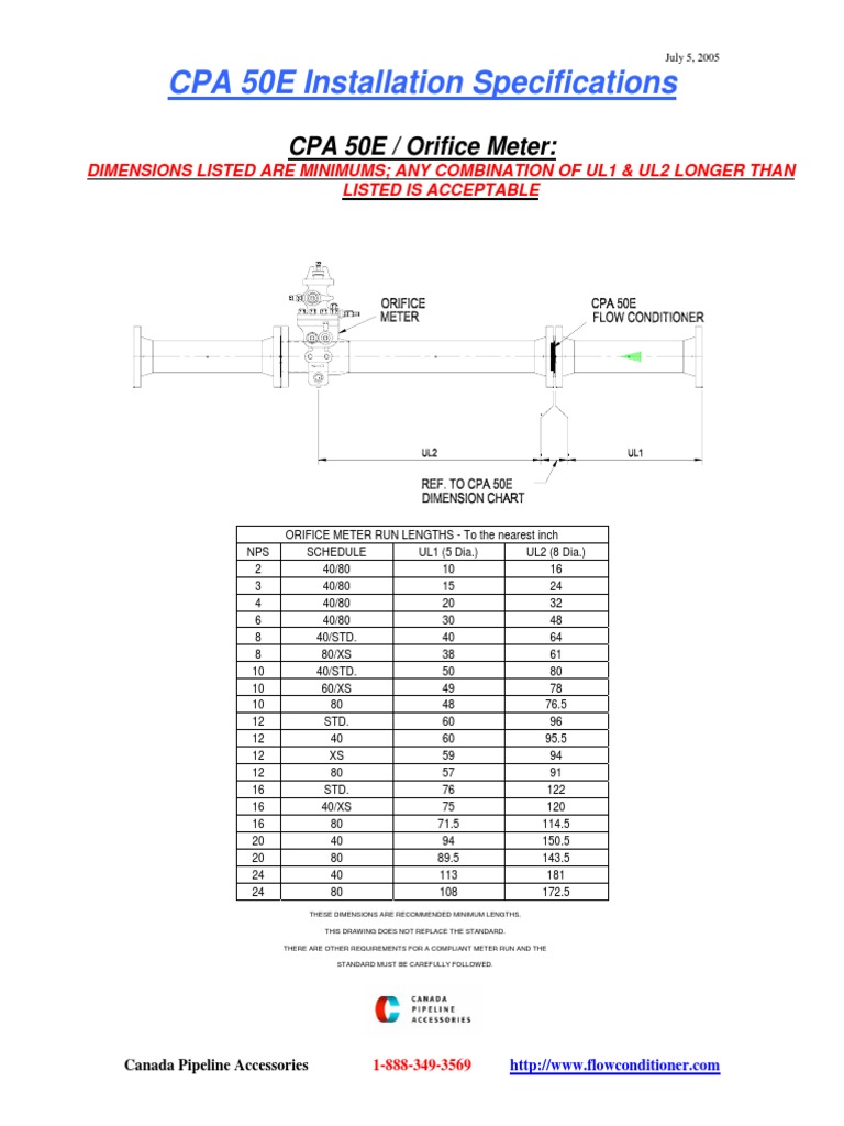 CPA 50E installation and dimensional specifications | PDF | Mechanical ...