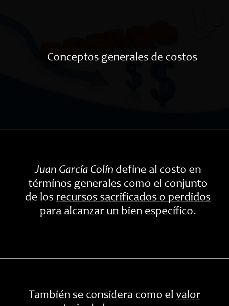 1 - Costos | PDF | Costo | Ciencias económicas