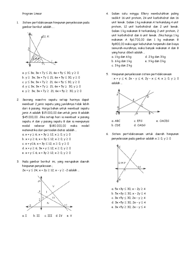 Program Linear 2 | PDF