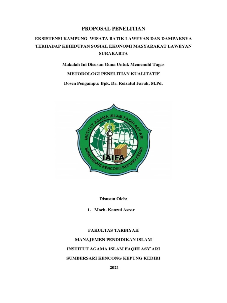 Proposal Penelitian | PDF