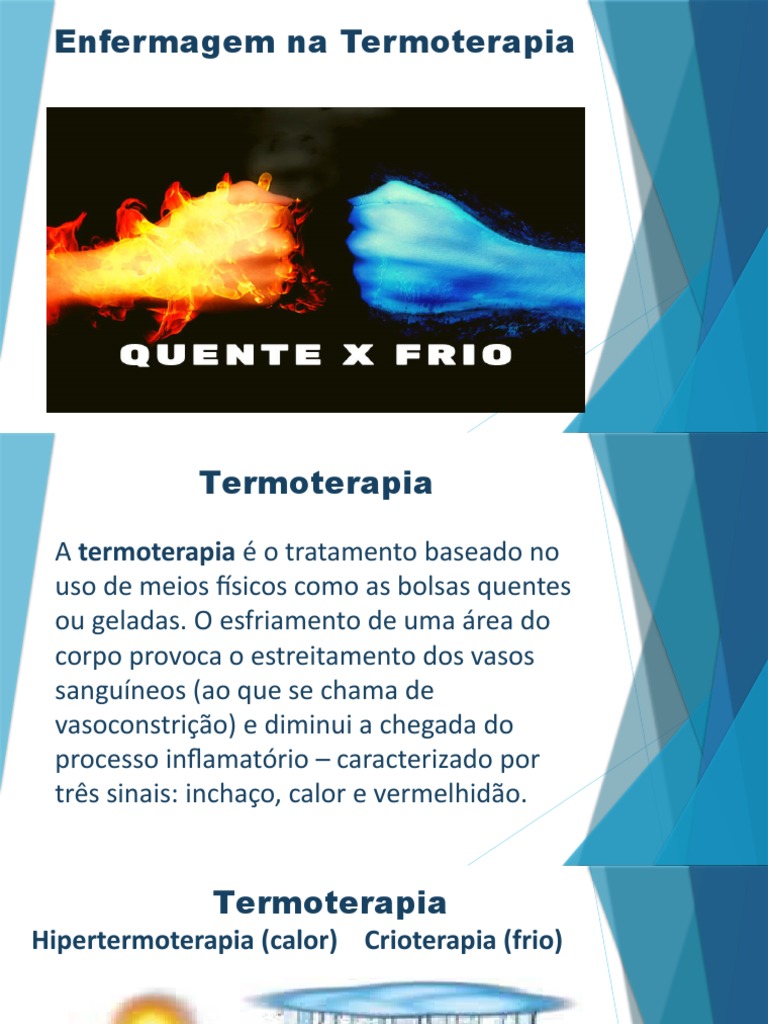 Termoterapia e Crioterapia na Enfermagem | PDF | Calor | Dor
