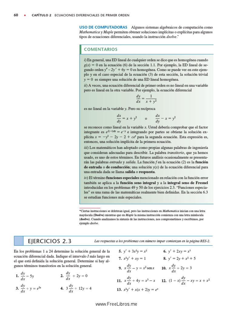 Ej02 EcDif | PDF | Linealidad | Ecuaciones