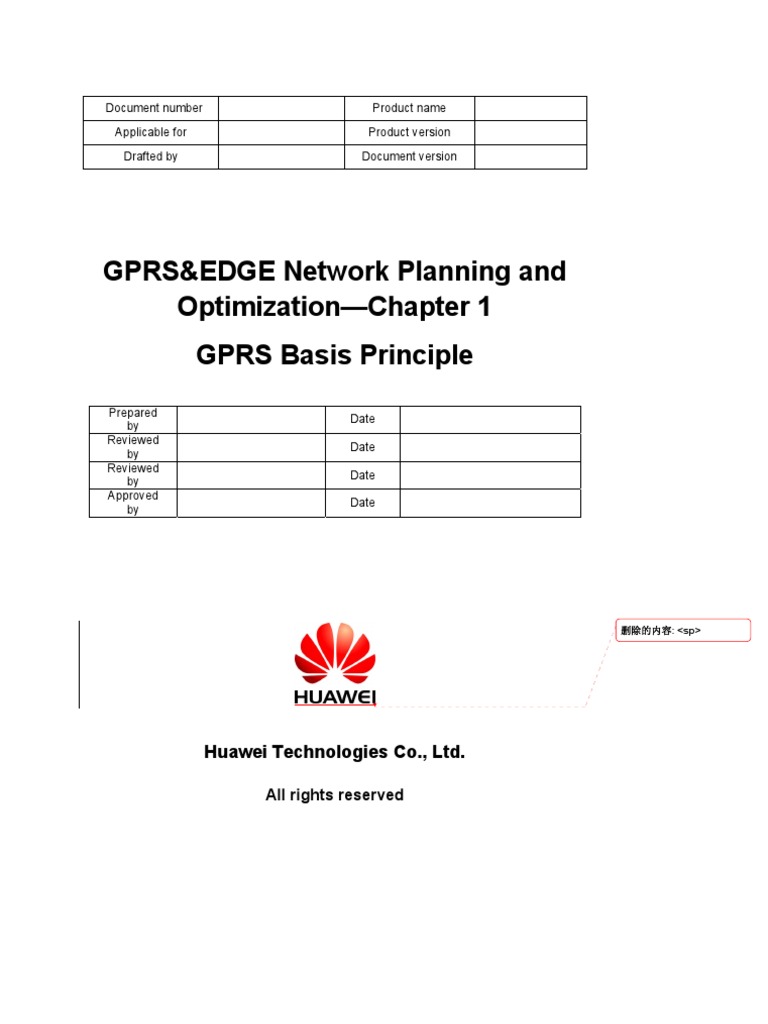 GPRS&EDGE Network Planning and Optimization-Chapter1 GPRS Basis ...