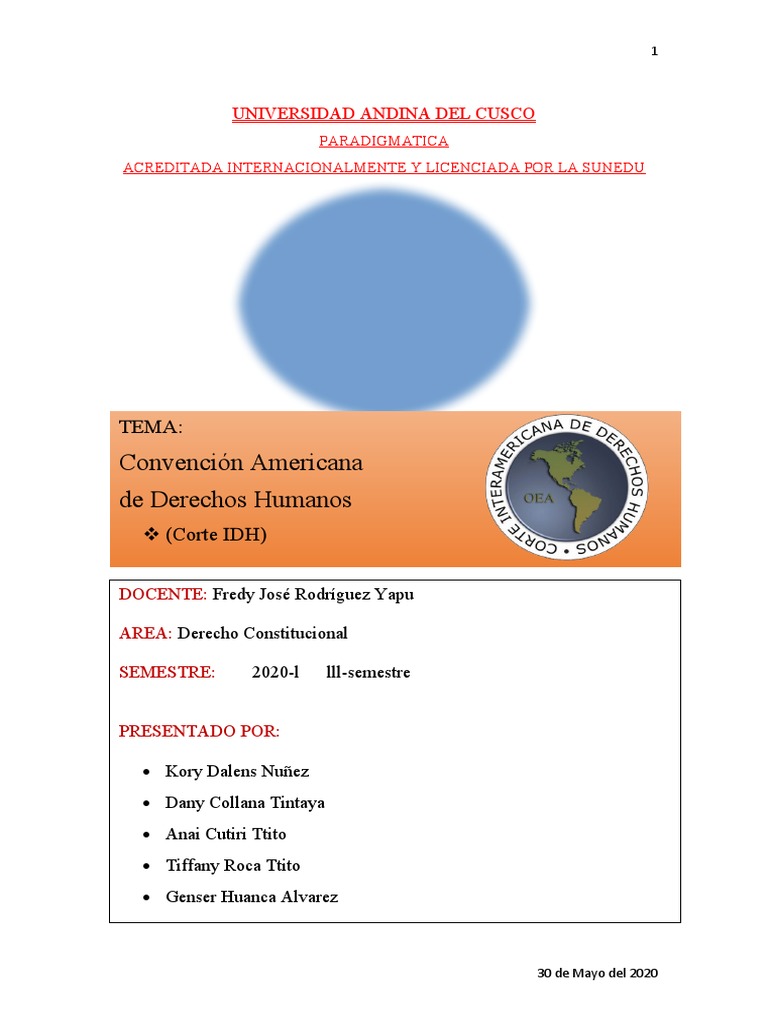 Convencion Americana De Los Derechos Humanos Completo Descargar