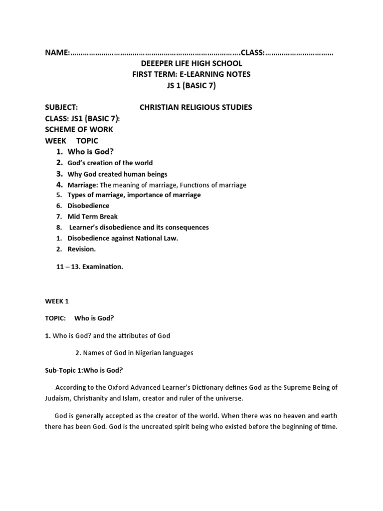 Basic 7 CRS 1st Term | PDF | Adam And Eve | Adam