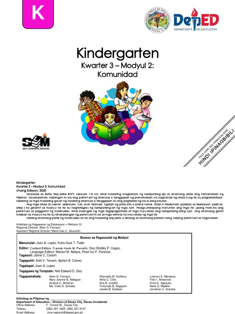 Kinder q3 Mod2 Komunidad | PDF