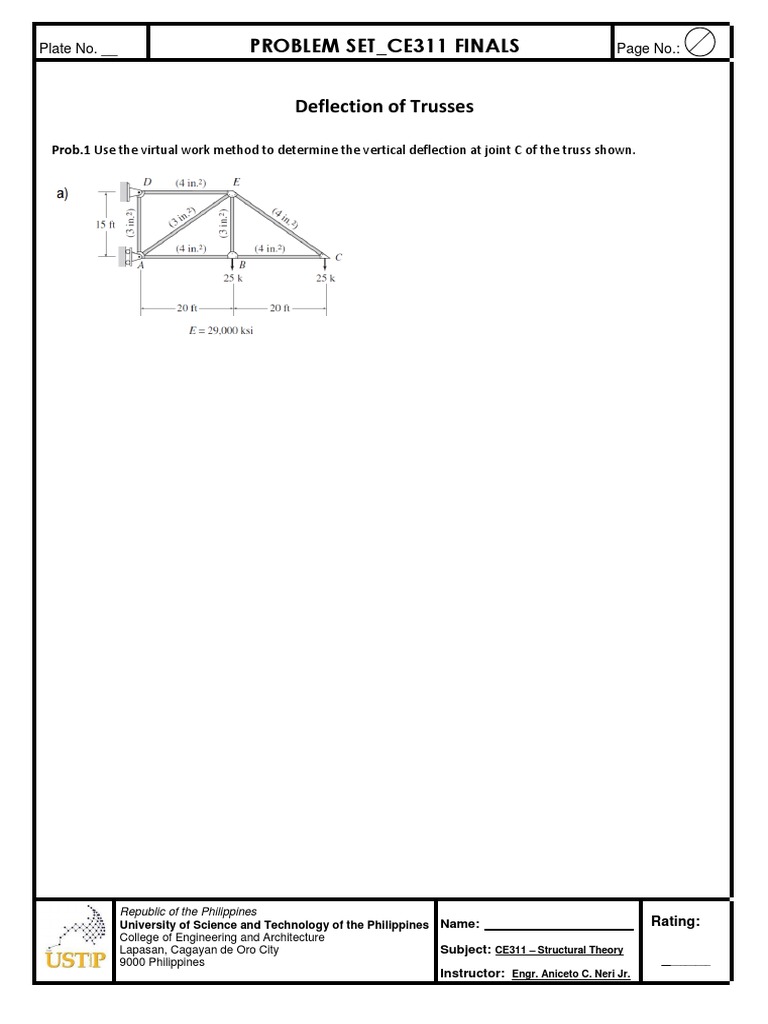ProbSet Finals | PDF | Beam (Structure) | Bending