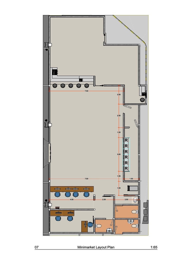 MiniMarket Layout Plan | PDF