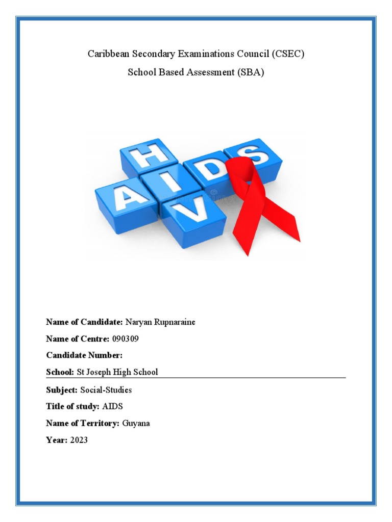 Johnathan Social Studies Sba | PDF | Hiv/Aids | Questionnaire