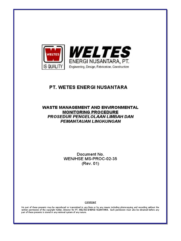35.P-35 Waste Management and Environmental Monitoring Acr | Download ...