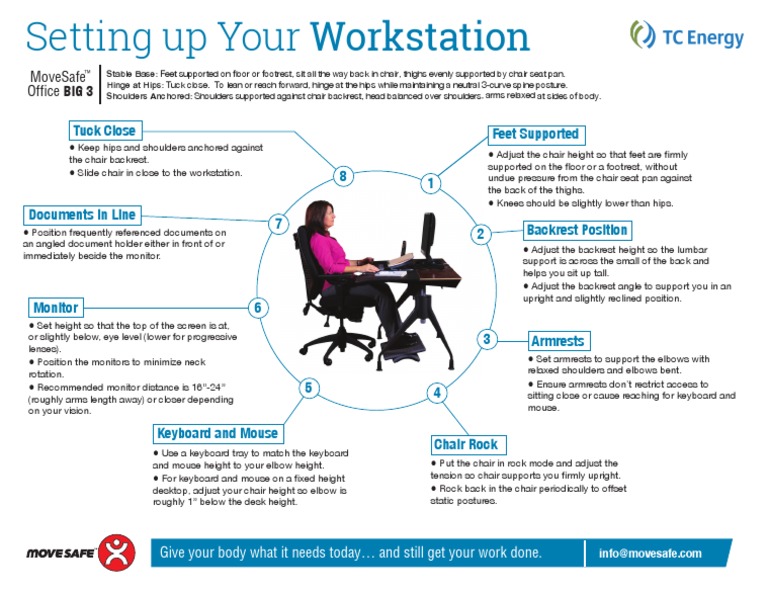 Workstation Set-Up Guide (Office) | PDF | Chair