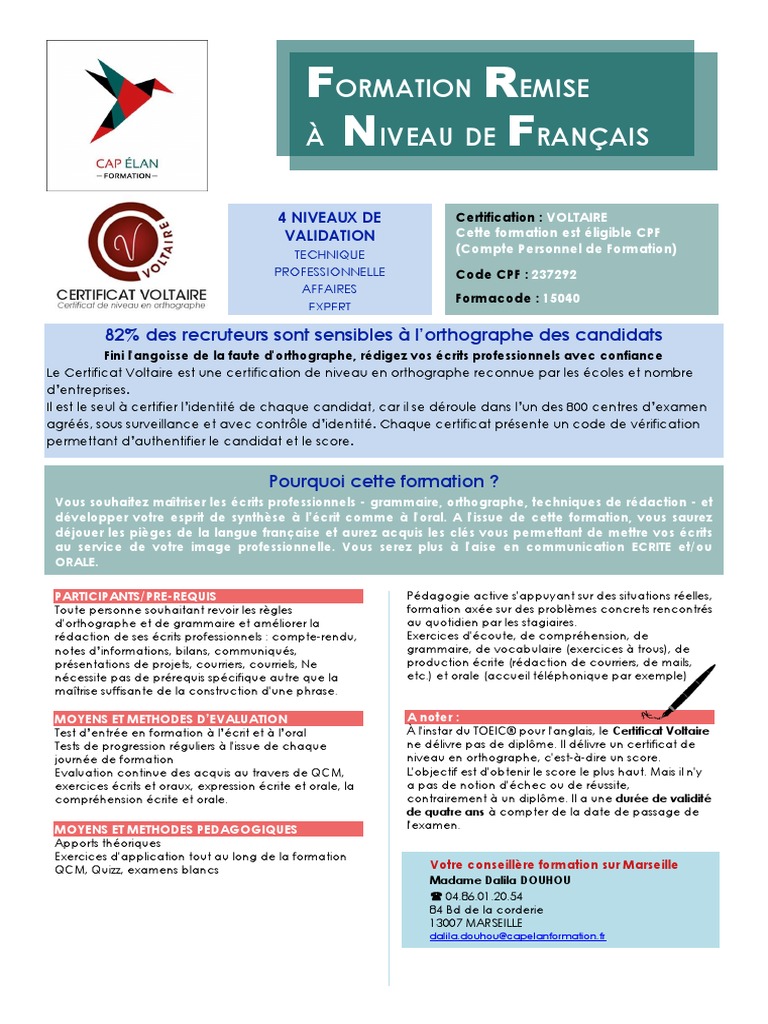 Programme Français VOLTAIRE Version 2 Fev. 2019 | PDF | Pédagogie ...