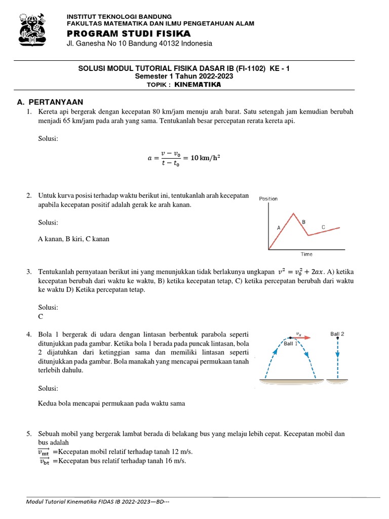 Solusi Modul I Tutorial FIDAS IB | PDF