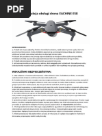 Mini Dron Z Kamer - E88 Pro - Instrukcja Obs - Ugi | PDF